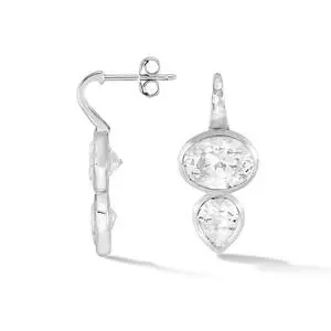 DOWER & HALL White Topaz Tutti Frutti Earrings
