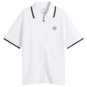 Casablanca Velour Zip Up Shirt
