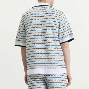 Casablanca Tuck Stitch Short Sleeve Shirt