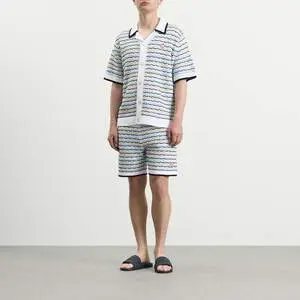 Casablanca Tuck Stitch Short Sleeve Shirt