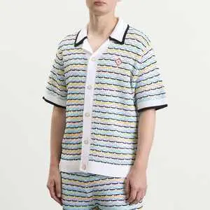 Casablanca Tuck Stitch Short Sleeve Shirt