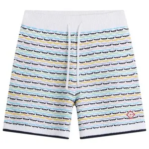 Casablanca Tuck Stitch Shorts - Green