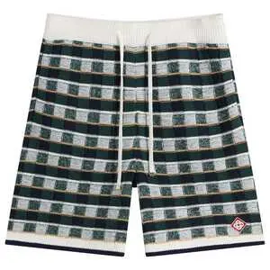 Casablanca Mosaic Check Shorts - Green