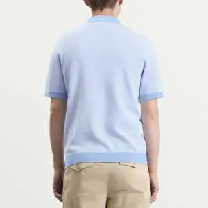 Casablanca Pinstripe Polo Shirt - Blue