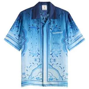 Casablanca Egyptian Rug Shirt - Blue
