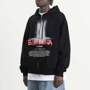 Balenciaga Oversized Zip-up Hoodie