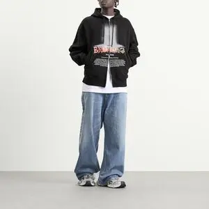 Balenciaga Oversized Zip-up Hoodie