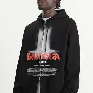 Balenciaga Oversized Zip-up Hoodie