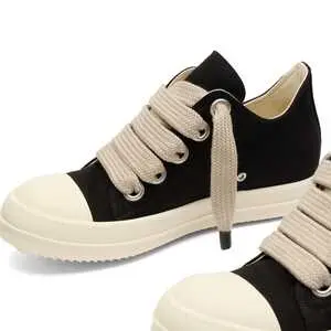 Rick Owens Denim Jumbolace Low Sneaks