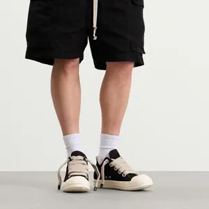 Rick Owens Denim Jumbolace Low Sneaks