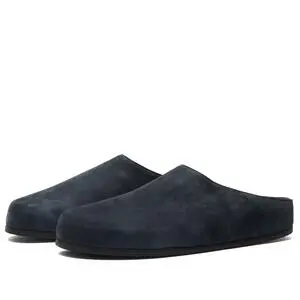 Studio Nicholson Nubuck Leather Slip-on Clogs - Ocean