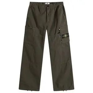 Stone Island Organic Cotton Ripstop Cargo Pants - Charcoal