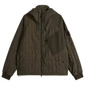 Stone Island Ultralight Nylon Quilted-tc Hooded Jacket