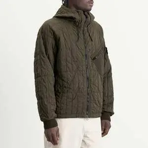 Stone Island Ultralight Nylon Quilted-tc Hooded Jacket