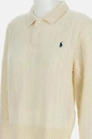 Polo Ralph Lauren Wool Blend Cable Knit Polo