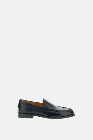 TOD'S Moccasin Slipper With Metal Studs - Black
