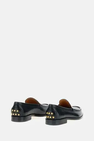 TOD'S Mocassino Pantofola Gommini Metallo - Nero