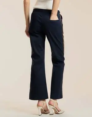 Cynthia Rowley Riley Side Stripe Cropped Flare Pants