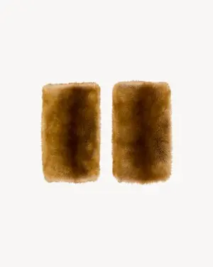 Saint Laurent Shearling Hand Muffs