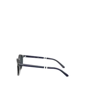 Ralph Lauren Round Sunglasses With Rugby Stripes