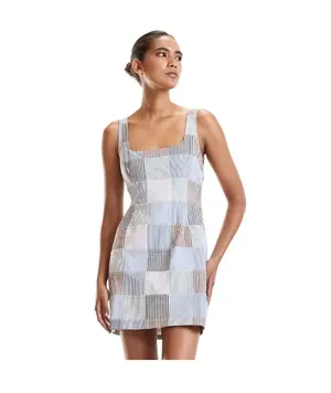 Cynthia Rowley Millie Seersucker Madras Mini Dress