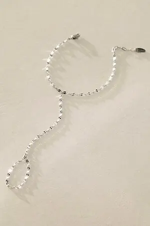 Free People Kozakh Sparkly Handchain - Silver