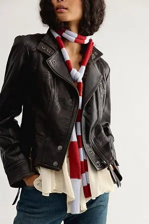 Free People So Stripe Skinny Scarf
