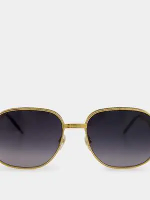 Casablanca Gradient Oval-frame Sunglasses