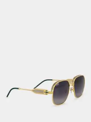 Casablanca Gradient Oval-frame Sunglasses
