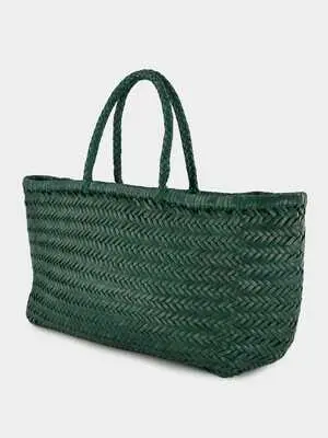 Dragon Diffusion Forest Triple Jump Handwoven Leather Tote