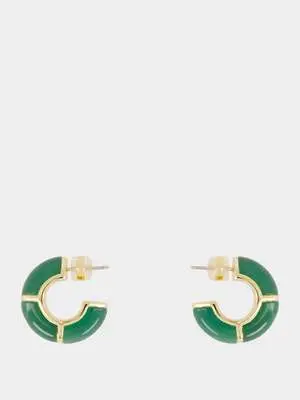 LIZZIE FORTUNATO Zellige Hoops In Jade