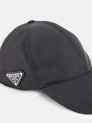 Prada Enamelled Triangle Baseball Cap