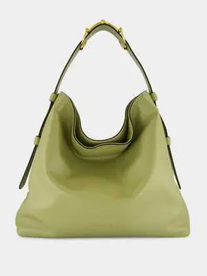 Gucci Sage Leather Large Tote Bag - Green