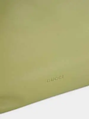 Gucci Sage Leather Large Tote Bag