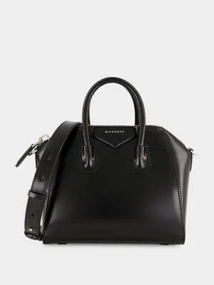 Givenchy Mini Antigona Bag In Box Leather - Black