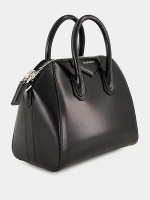 Givenchy Mini Antigona Bag In Box Leather - Black