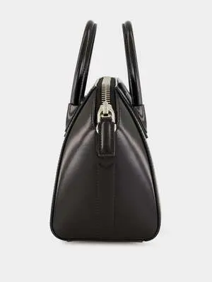 Givenchy Mini Antigona Bag In Box Leather - Black