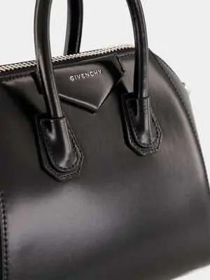 Givenchy Mini Antigona Bag In Box Leather - Black