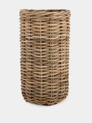 GOMMAIRE Gommiare Natural Rattan Woven Extra Large Basket Planter - Brown