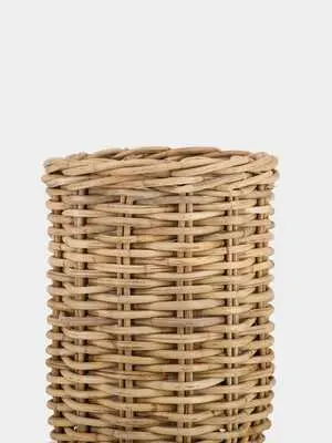 GOMMAIRE Natural Rattan Woven Basket Planter