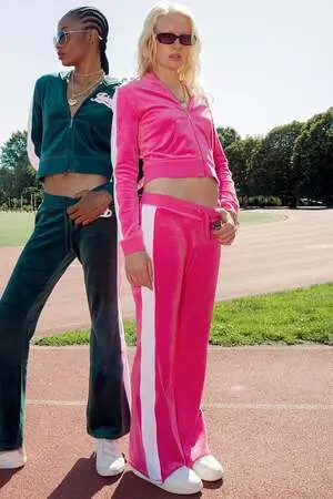 Juicy Couture Cotton Velour Track Pants