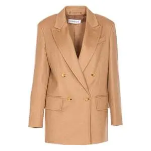 Max Mara Double-breasted Camel Hair Blazer - Brown