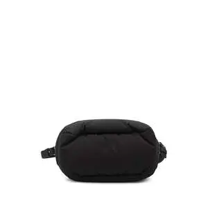Moncler Padded Tote Bag With Top Handles And Shoulder Strap - Black