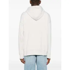 Isabel Marant Étoile Logo Print Drawstring Hoodie - Gray