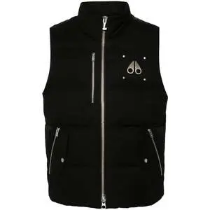 Moose Knuckles Quilted Down-feather Filled Sleeveless Vest - Black
