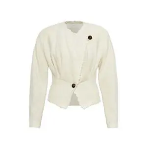 Isabel Marant Étoile Tweed Jacket With Bouclé Texture - Cream