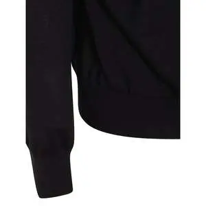 Malo Dark Cashmere Crew Neck Long Sleeve Sweater - Blue