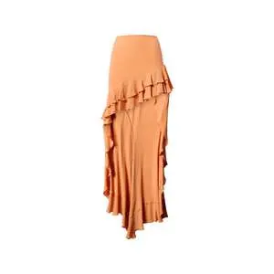Andamane Skirts Asymmetric & Draped Skirts - Orange
