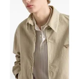 Prada Neutrals Jackets Shirt Jackets