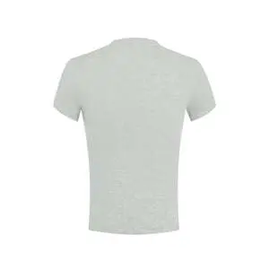 Saint Laurent Grey Marl Effect Cotton T-shirt